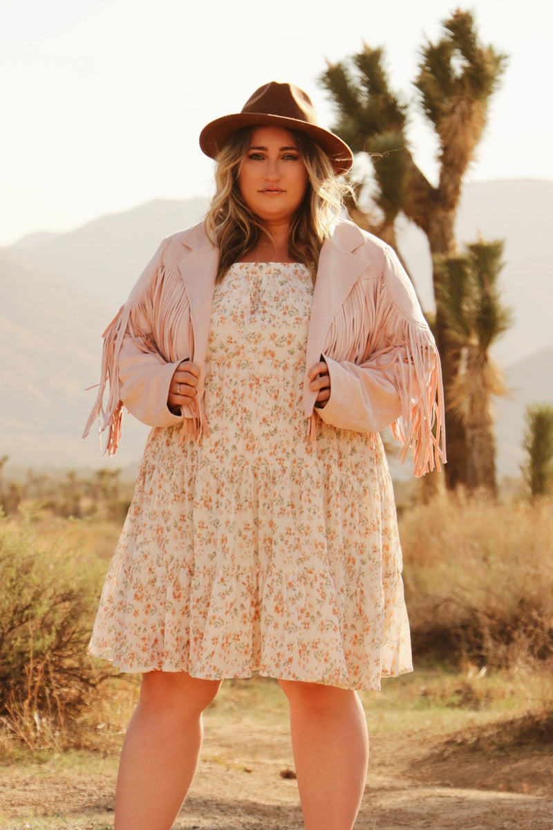 Jolene Blush Fringe Jacket – Love + Lavender Boutique